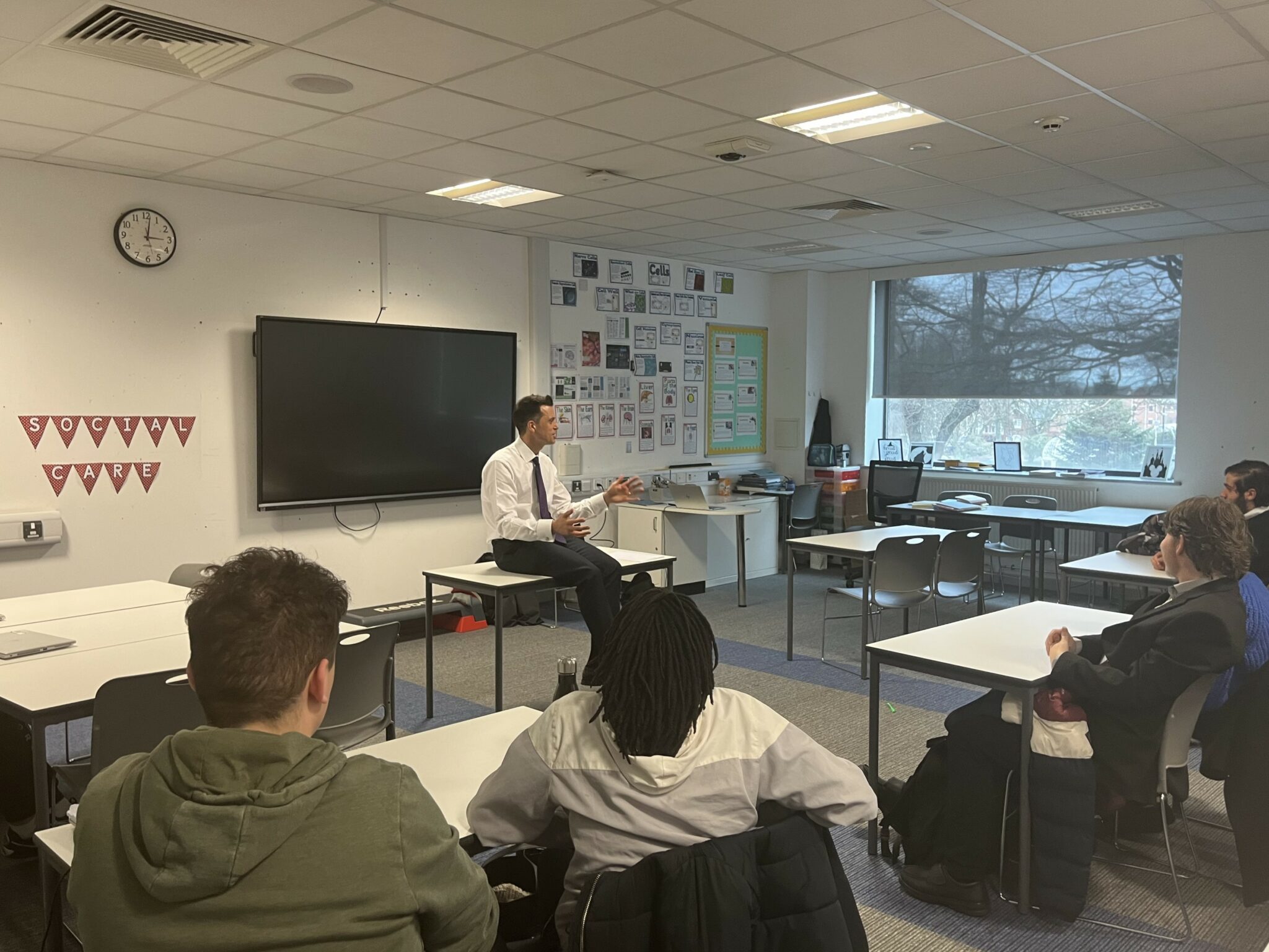 Students receive visit from Deputy Chief Nursing Officer Mark Radford ...